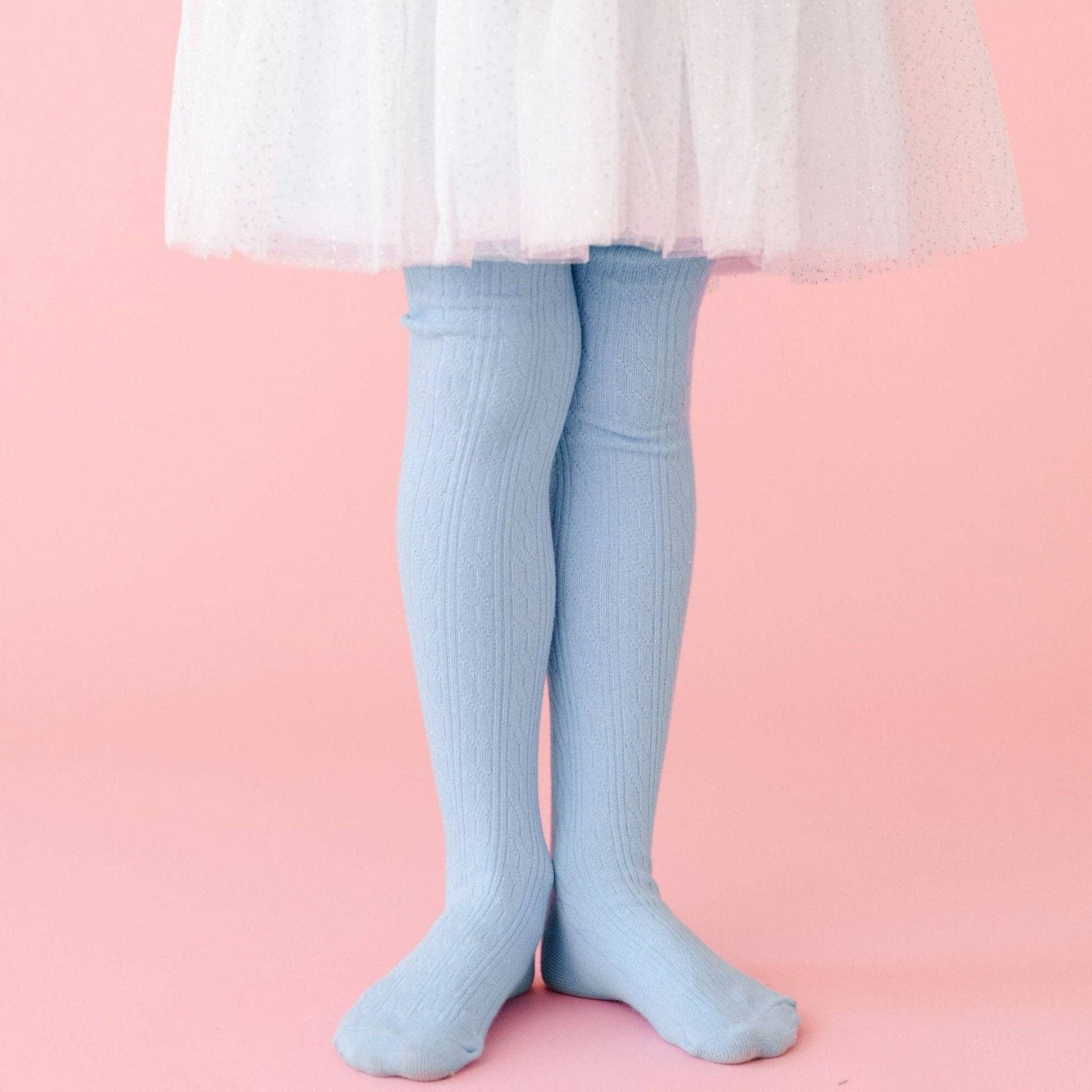 Little Stocking Co. - Bluebell Cable Knit Tights – Millie Bo Peep