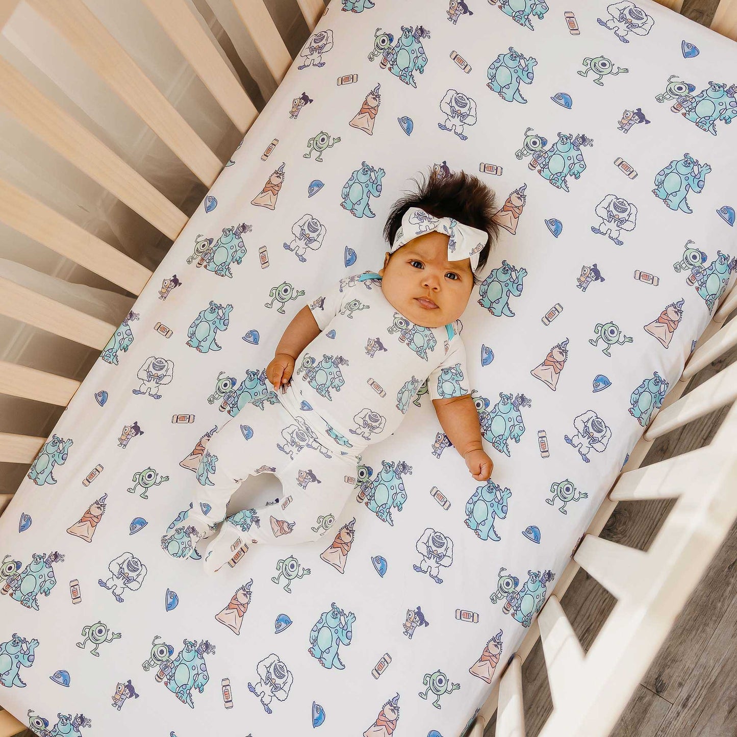 Copper Pearl - Monsters, Inc. Friends Premium Knit Fitted Crib Sheet ...